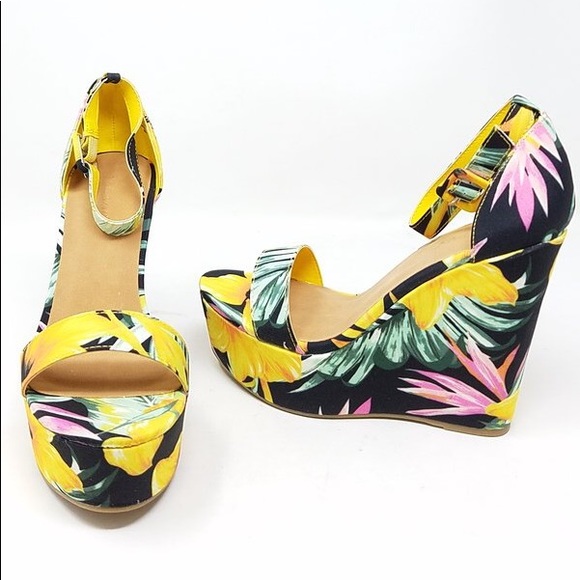 Shoes | Newchelsea Wedge Heels Yellow | Poshmark